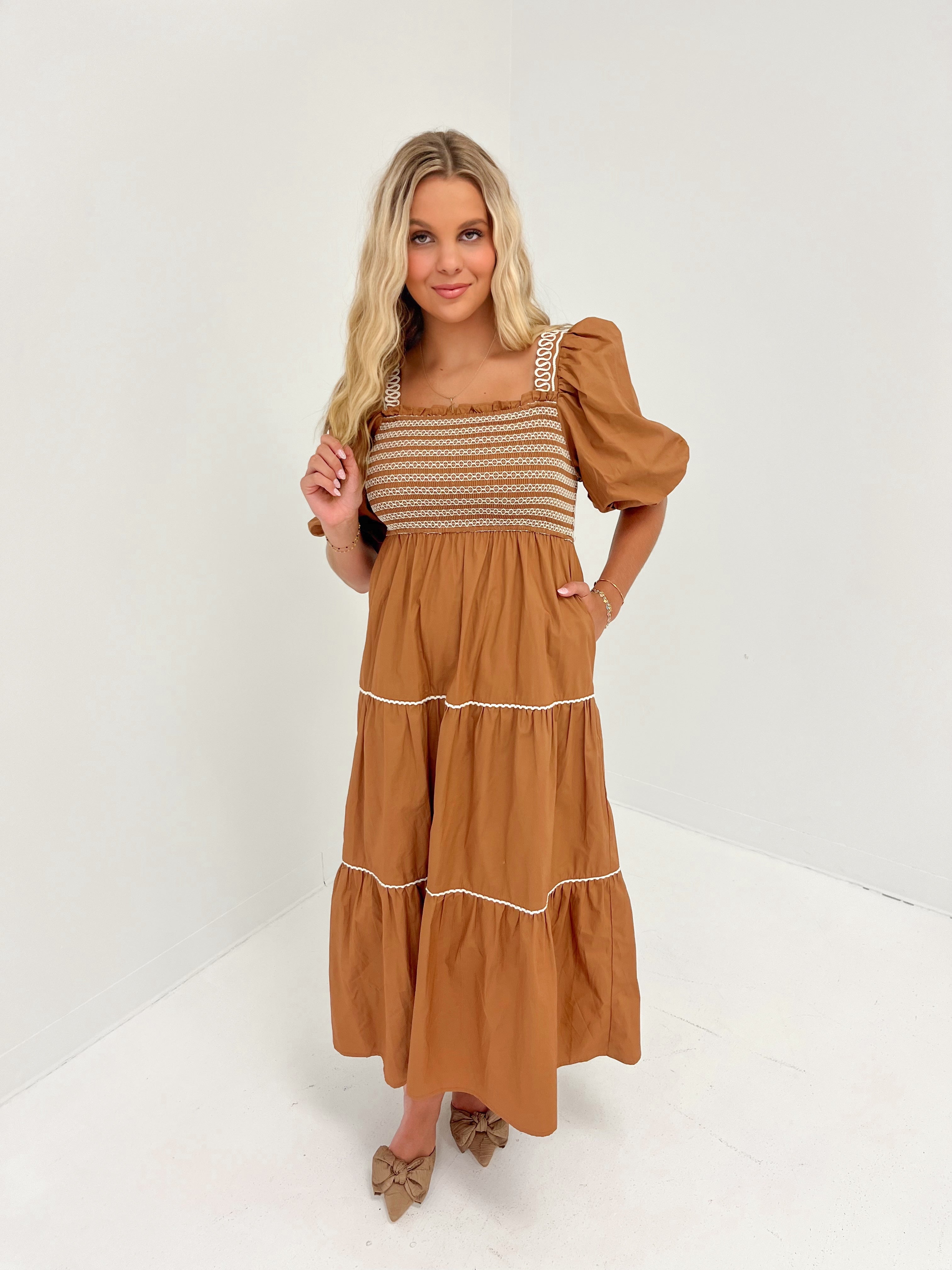 Falling Grace Maxi Dress | Cinnamon – The Boutique by Brooklyn Paige